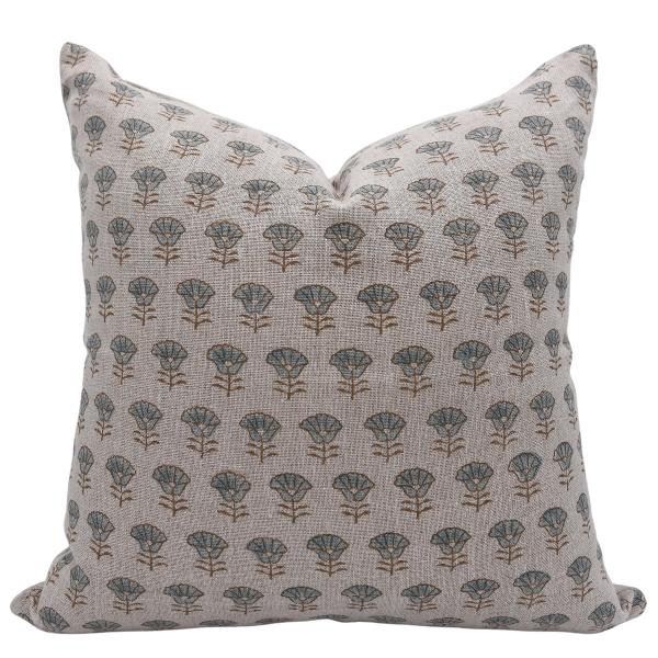 商品名:  Fabritual Block Print Thick Linen 24X24 Throw Pillowcase Cushion Cover with Zipper for Sofa, Couch and Bed, Fall D...