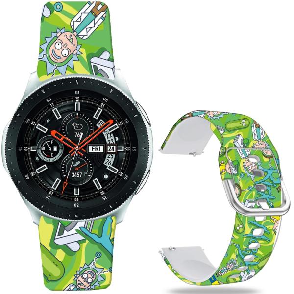 商品名:  Sjiangqiao Rick and Morty Bands Compatible with Samsung Galaxy Watch 46mm/Gear S3 Frontier/Classic/Watch 3 45mm/Vi...