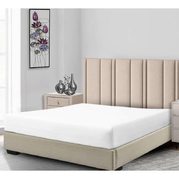 商品名: ロープロファイルコットンサテンフィットシートのみ(7-10インチ)フルサイズ-ホワイト、ベッドリネン米国製 Low Profile Cotton Sateen Fitted Sheet Only (7-10 Inches) Ful...