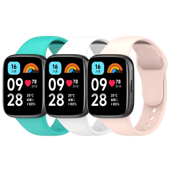 商品名: TenCloud バンド Watch 3 Active/Watch 3 Lite リストバンド 防水 交換用スポーツバンドストラップ Redmi Watch 3 Active/Watch 3 Liteに対応 (ティール+ホワイト+...