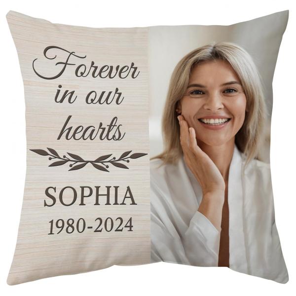 商品名:  Hyturtle Personalized Memorial Sympathy Pillow with Insert - 12"x12" Double-Sided Printed Remembrance Gifts for Lo...