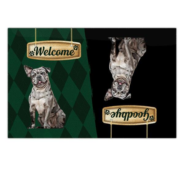 商品名:  Personalized French Bulldog Door Mat Indoor Entrance Rug Goodbye Welcome Doormat Welcome Mats for Dog Lover Outdoo...