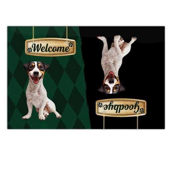 商品名:  Personalized Door Mats Indoor Entrance Jack Russell Terrier Rug Goodbye Welcome Doormat Welcome Mat for Dog Lover ...
