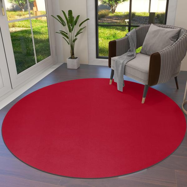 商品名:  Round Area Rug 3ft Solid Red Color Rug Super Soft Sofa Nursery Carpet Floor Mat Non Slip Runner Rugs for Indoors/O...