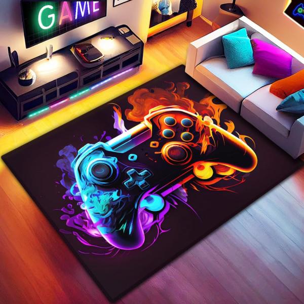 商品名:  ERWAAD Gaming Rug for Boys Room - Gamer Rug with Game Controller Design for Esports Room, and Boys' Game-Themed Be...
