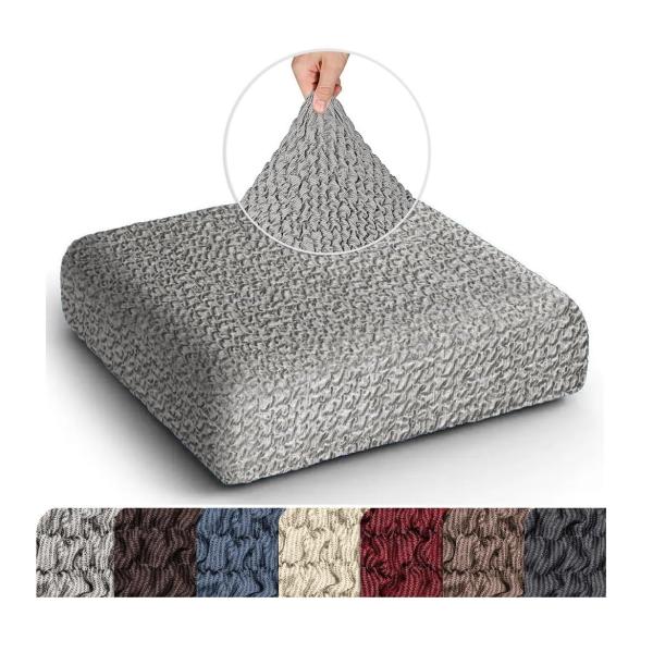 商品名: PAULATO BY GA.I.CO. カウチクッションカバー-ソファクッションカバー-Tクッション&amp;ボックスクッションスリップカバー-交換用ソファクッションプロテクター-ストレッチシートカバー-Mille Righeコレ...