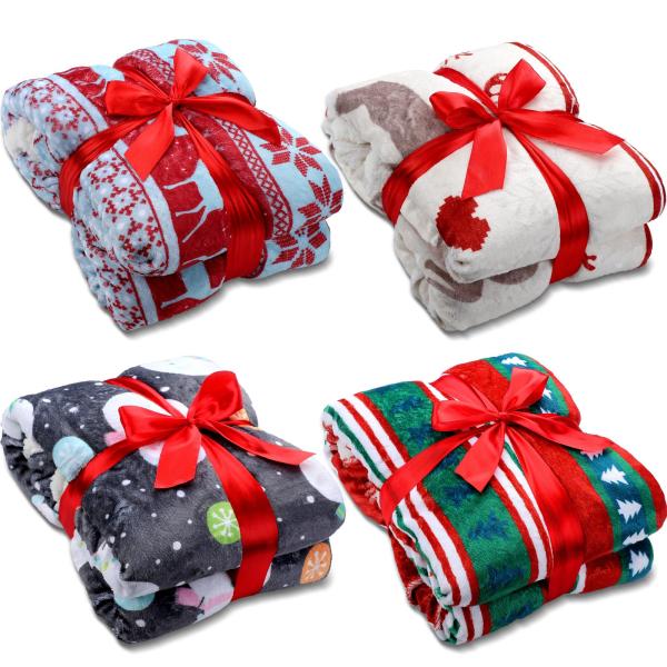 商品名: Peryiter クリスマススローブランケット 大人用 フリース フランネル シェルパブランケット 快適 暖かい ふわふわ ふわふわ ソフト ホリデー スローブランケット カウチ ベッド ソファ クリスマスギフト レディース メン...