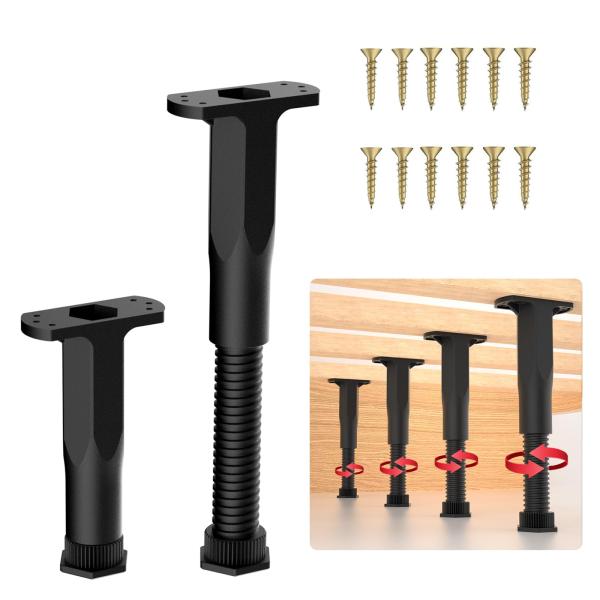 商品名: SKMYL 高さ調節可能 センターサポートレッグ ベッドフレーム用 ベッドセンタースラットサポートレッグ(6~11.2 (2個)) SKMYL Adjustable Height Center Bed Support Leg fo...