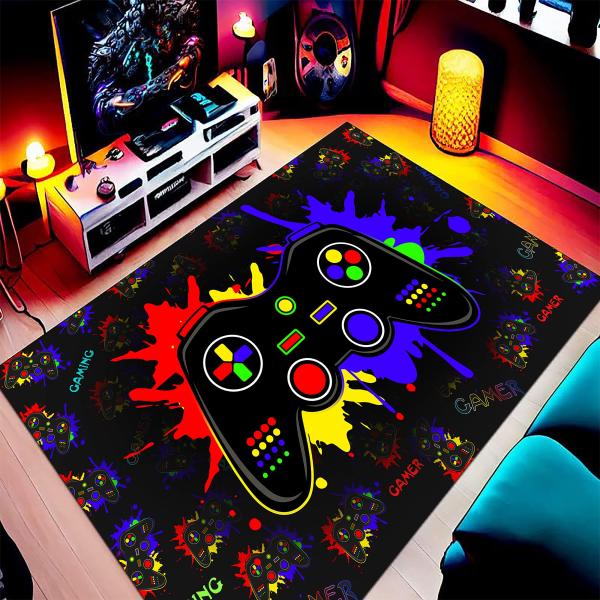 商品名:  Game Controller Gamer Modern Area Rugs Non-Slip Color 3D Printed Gamepad Gaming Gift for Living Room Bedroom Carpe...