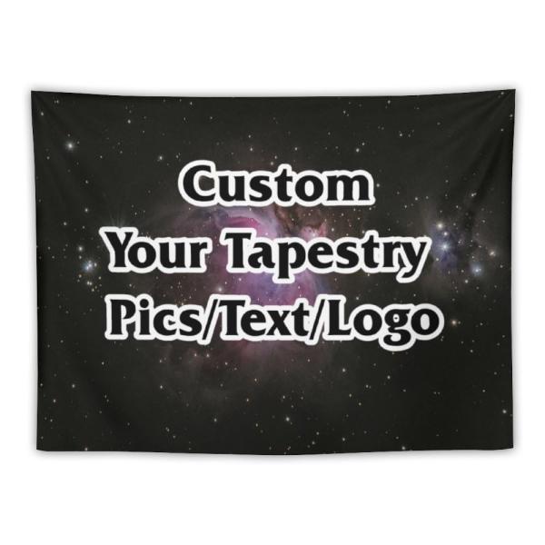 商品名:  Custom Tapestry Personalized Custom Tapestry Customized Backdrop Banner Print Upload Your Design Photo/Text/Logo W...