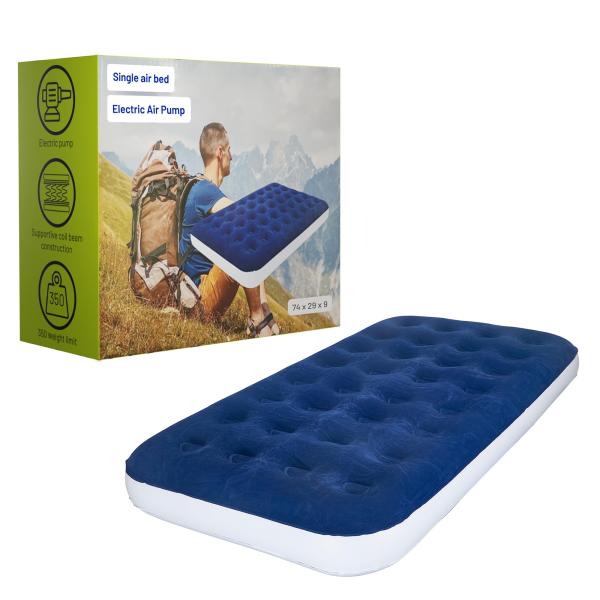 商品名:  Treaton, 9-Inch Durable Luxury Inflatable Air Mattress with Comfort Coil Technology and High Capacity Pump, Good f...