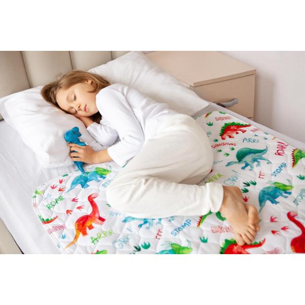 商品名: トイレトレーニング 防水ベッドパッド 夜間ベッドプロテクター トイレトレーニング&amp;おねしょに最適 再利用可能な幼児用ポータブルマット ベッド、ソファ、旅行で使用可能 最大1000mlまで吸収 2パック Lynmark〓 2...