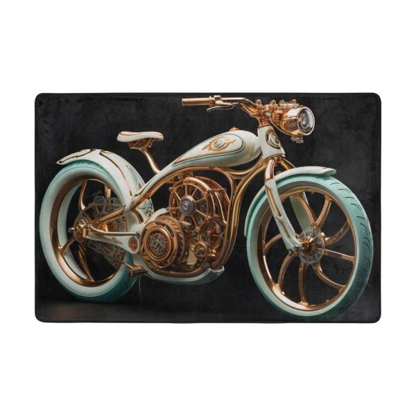 商品名:  Bicycle Design Area Rugs 4 ft x 6 ft Thick &amp; Durable Ideal for Nursery, Living Room, Kitchen, and Bathroom Non...
