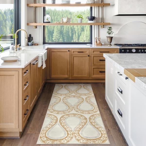 商品名:  My Magic Carpet x Genevieve Gorder Washable Runner Rug - Non-Slip, Stain Resistant, Waterproof - 1 Piece Accent Li...