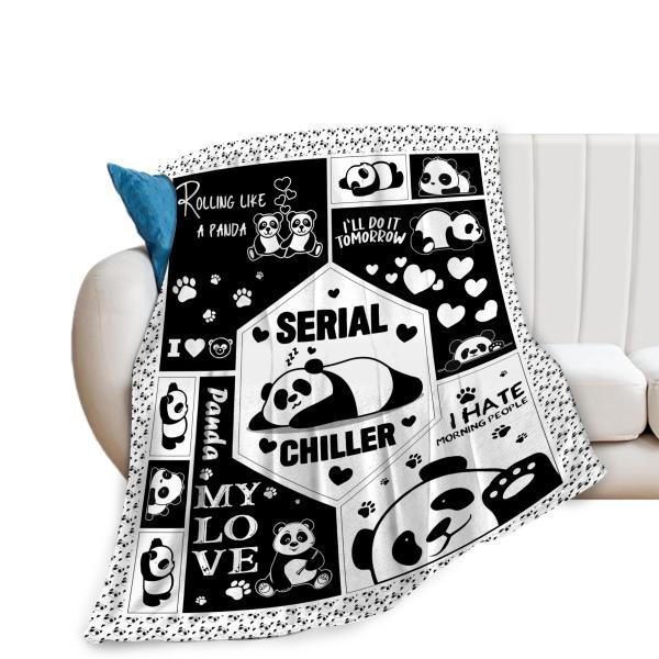 商品名: Cobertor de panda, cobertor de panda, flanela macia, presentes para homens, meninos, mulheres, meninas, adultos, co...