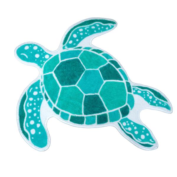 商品名: Kitcmat 亀バスマット 滑り止め ビーチ バスルームラグ かわいい亀のデザイン ソフトマイクロファイバーフロアマット キッズバスルーム 海をテーマにした装飾 ドア、シャワー、リビングルーム、23.6インチx26インチ Kit...