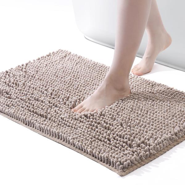 商品名:  FRESHMINT Chenille Bath Rugs Extra Soft and Absorbent Microfiber Shag Rug, Non-Slip Runner Carpet for Tub Bathroom...