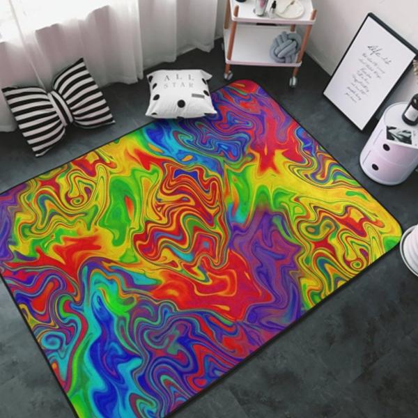 商品名:  AMRANDOM Area Rug Psychedelic Infinity Non-Slip Area Carpet Resist Dirt Washable Floorcover Mat for Sofa, Living R...
