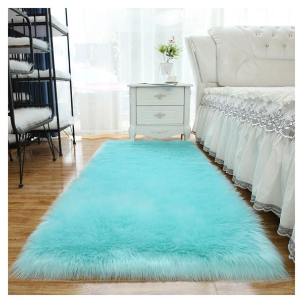 商品名:  KXCR Thicken Fluffy Plush Carpet Living Room Decoration Sheepskin Large Area Mat Bedside Rug Home Decoration Plush...