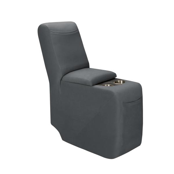 商品名: PureFit リクライニングコンソールカバー リクライニングソファカバー スーパーストレッチ ミドルコンソールスリップカバー リクライニングソファカバー用 家具プロテクター 子供用ペット用ポケット&amp;ゴム底付き ライトグレ...