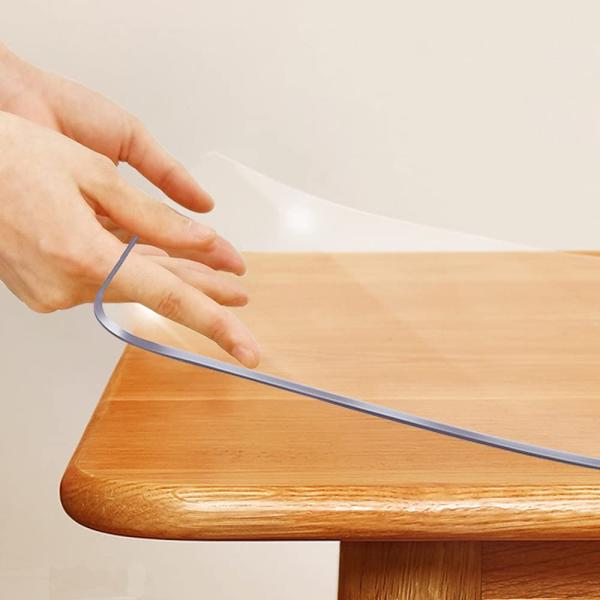 商品名:  Clear Plastic Dining Table Protector Tablecloth Desk Pad Mat Wooden Furniture Coffee Glass End Entryway Sofa Side ...