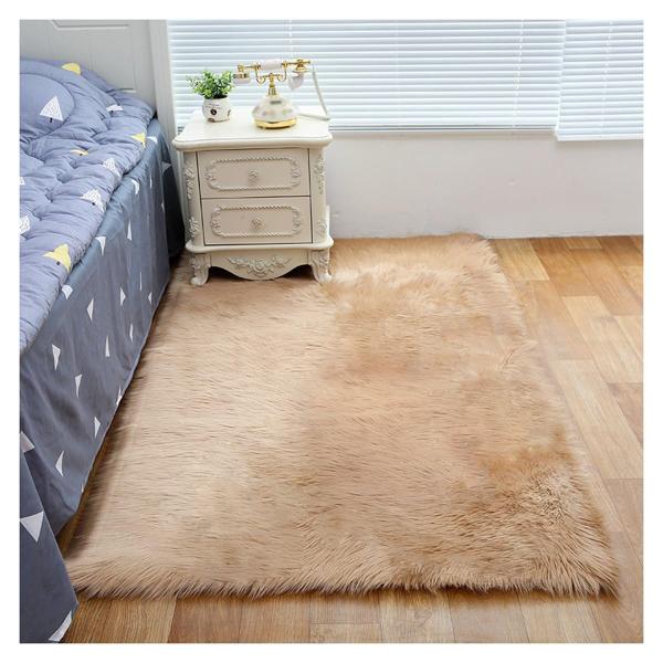 商品名:  KXCR Thicken Fluffy Plush Carpet Living Room Decoration Sheepskin Large Area Mat Bedside Rug Home Decoration Plush...