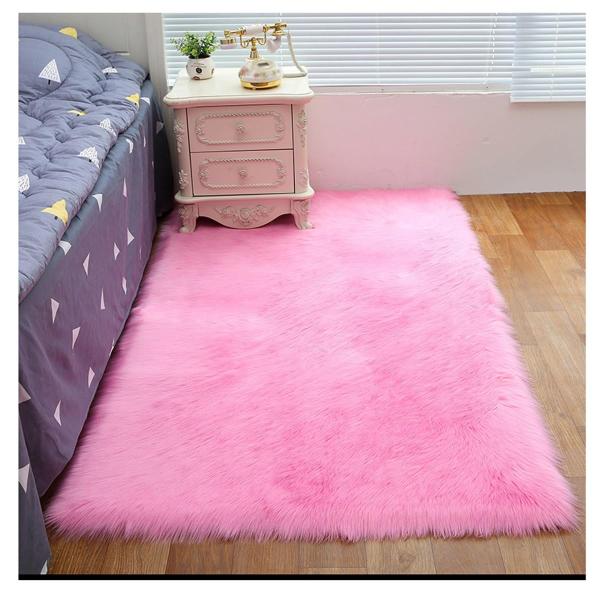 商品名:  KXCR Thicken Fluffy Plush Carpet Living Room Decoration Sheepskin Large Area Mat Bedside Rug Home Decoration Plush...