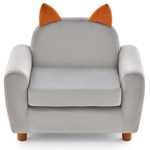 商品名:  INFANS Kids Sofa, Children Armrest Chair with Sturdy Wood Construction and Dutch Velvet, Upholstered Toddler Armre...