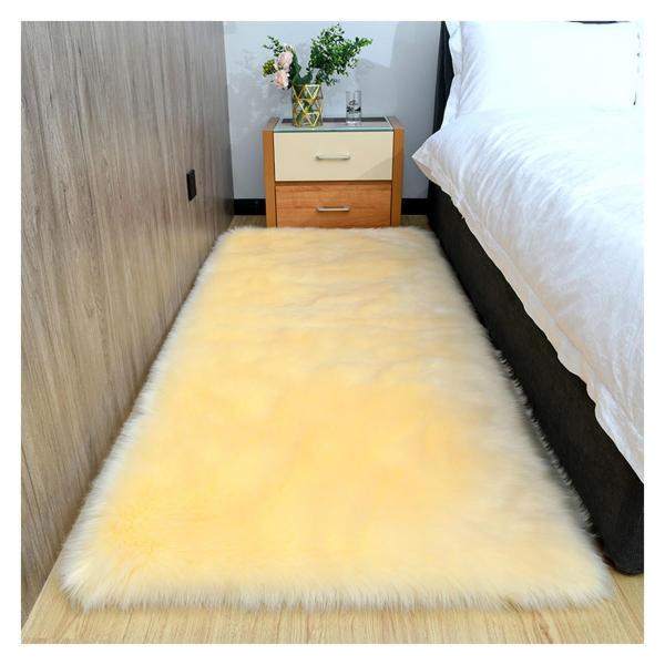 商品名:  KXCR Thicken Fluffy Plush Carpet Living Room Decoration Sheepskin Large Area Mat Bedside Rug Home Decoration Plush...