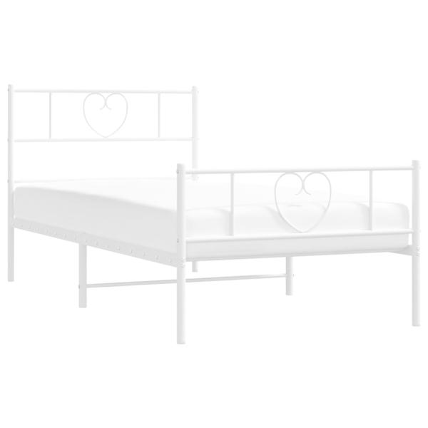 商品名:  vidaXL Twin XL Metal Bed Frame with Headboard and Footboard, Under Bed Storage Space, Sturdy Steel Construction an...