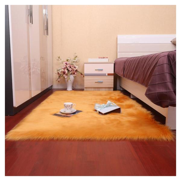 商品名:  KXCR Thicken Fluffy Plush Carpet Living Room Decoration Sheepskin Large Area Mat Bedside Rug Home Decoration Plush...