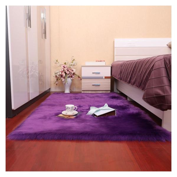 商品名:  KXCR Thicken Fluffy Plush Carpet Living Room Decoration Sheepskin Large Area Mat Bedside Rug Home Decoration Plush...