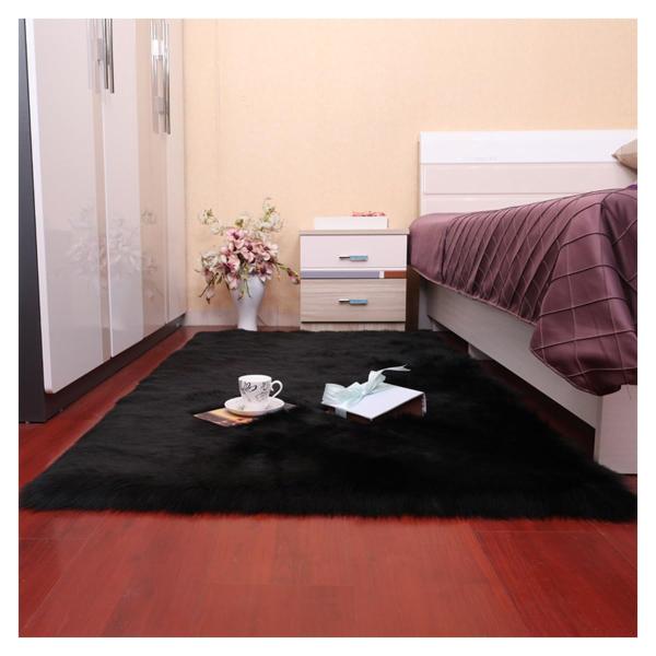 商品名:  KXCR Thicken Fluffy Plush Carpet Living Room Decoration Sheepskin Large Area Mat Bedside Rug Home Decoration Plush...