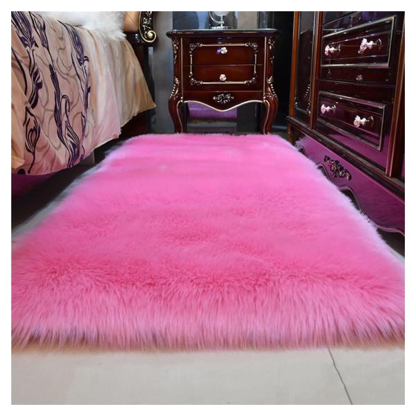 商品名:  KXCR Thicken Fluffy Plush Carpet Living Room Decoration Sheepskin Large Area Mat Bedside Rug Home Decoration Plush...