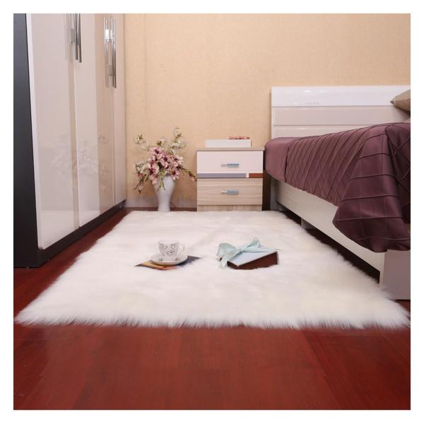 商品名:  KXCR Thicken Fluffy Plush Carpet Living Room Decoration Sheepskin Large Area Mat Bedside Rug Home Decoration Plush...