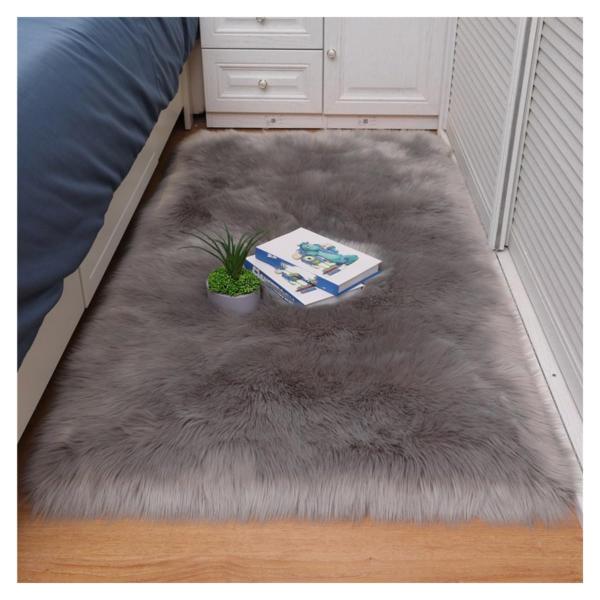 商品名:  KXCR Thicken Fluffy Plush Carpet Living Room Decoration Sheepskin Large Area Mat Bedside Rug Home Decoration Plush...