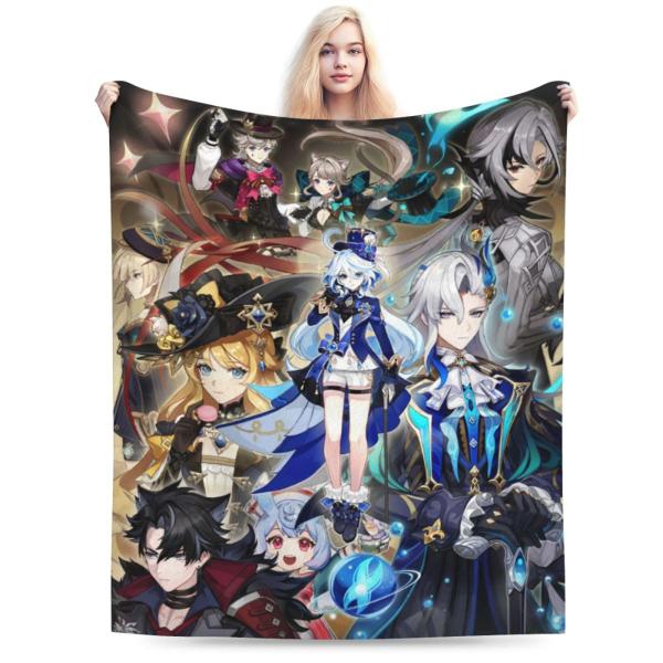 商品名:  Anime Game Blanket Super Soft Plush Flannel Throw Blankets for Bed Couch Living Room Sofa Decor Gifts 80"x60"ブランド:...