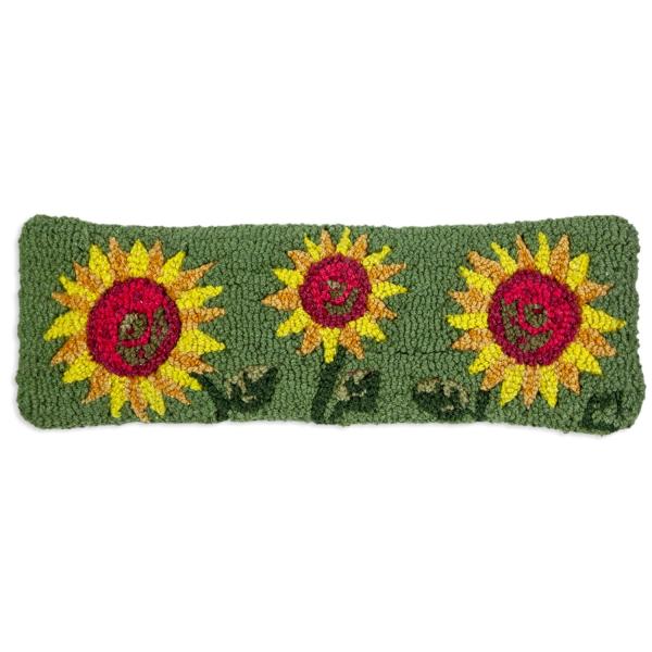 商品名: Chandler 4コーナーズ アーティストデザイン ひまわり トリオ 手フック ウール 装飾スローピロー (20.3 cm x 61.0 cm) 花をテーマにした枕 ソファ&amp;ベッド用 - お手入れの手間がかかりません -...