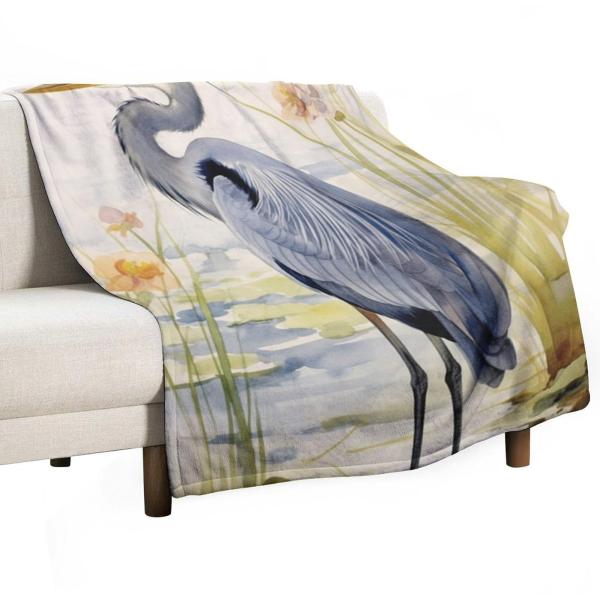 商品名:  Great Blue Heron Throw Blankets,Blanket Premium Super Soft Cozy Warm Bed Blanket Couch Decorative Throw Blankets f...