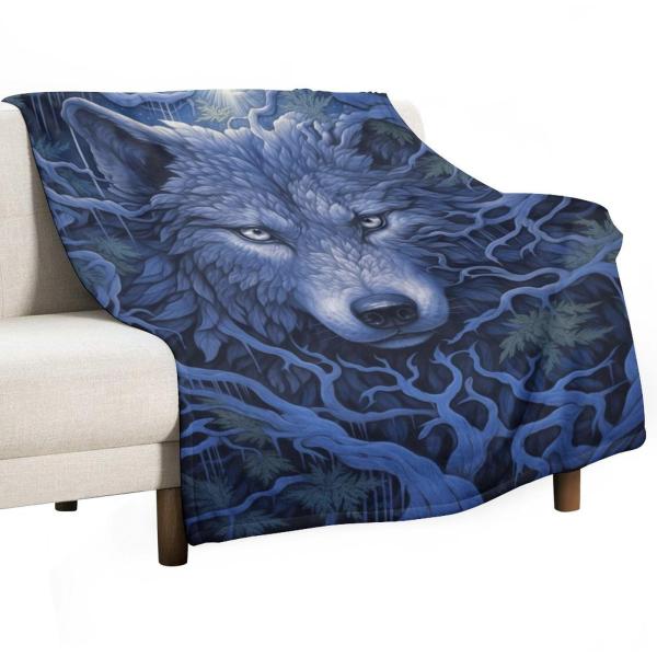 商品名:  Mystic Tree Wolf Throw Blankets,Blanket Premium Super Soft Cozy Warm Bed Blanket Couch Decorative Throw Blankets f...