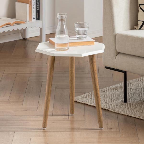 商品名: JFYデザインスツールとテーブル(フェリシア - ヘキサ、16X16X18インチ) JFY Designs Wooden Side Table 16" D x 16" W x 18" H - End Table &amp; Acc...