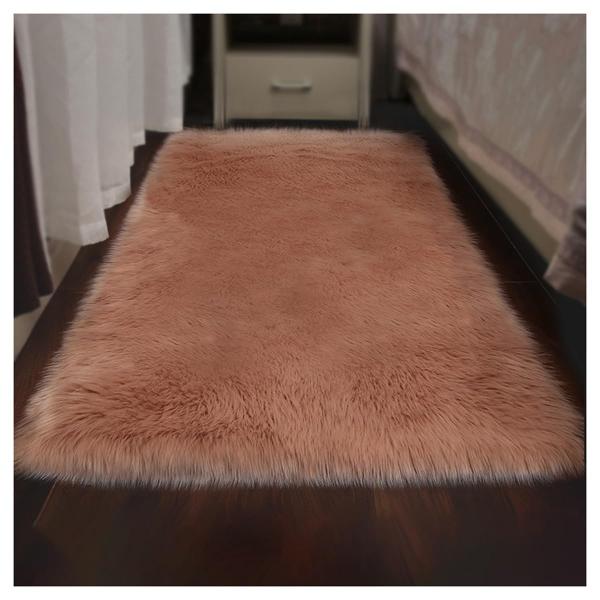 商品名:  KXCR Thicken Fluffy Plush Carpet Living Room Decoration Sheepskin Large Area Mat Bedside Rug Home Decoration Plush...
