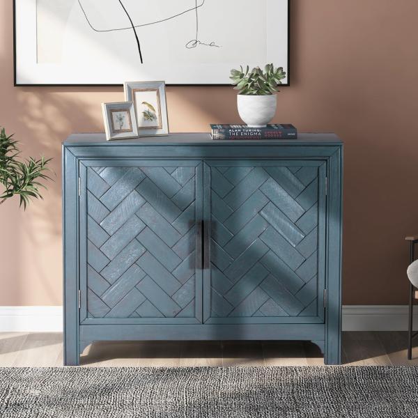 商品名:  XD Designs 40'' Modern Vintage Sideboard Buffet Storage Cabinet with Unique Design Doors and Adjustable Shelves, A...
