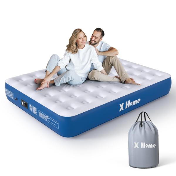 商品名: X Home Air Mattress Queen with Built-in Pump, 13" Inflatable Mattress with Dynamic Airflow Coil Technology for Indo...