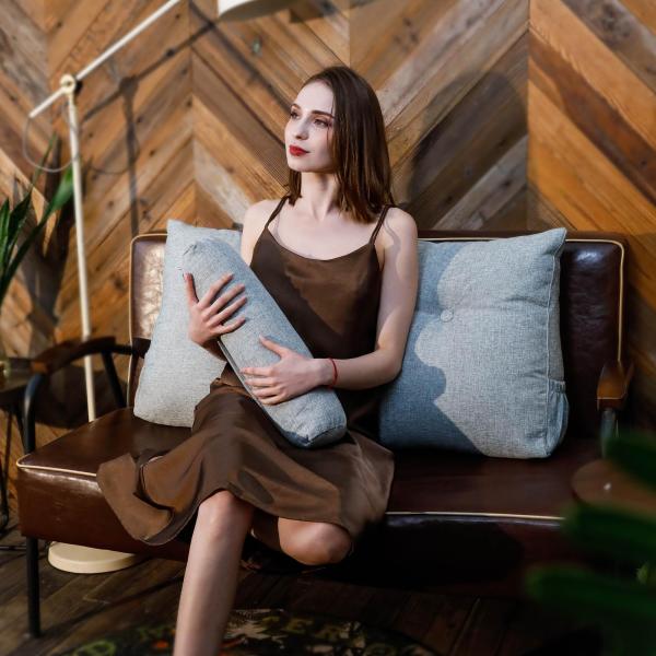 商品名:  Wellty Care Twin Size Headboard Pillow - Premium Linen Fabric Reading Backrest Cushion for Bed &amp; Sofa, Daybed ...