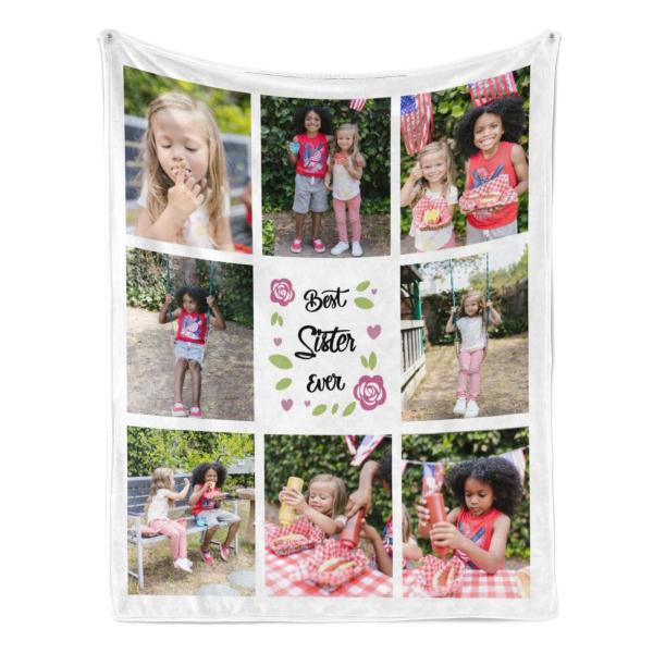 商品名:  CUSPILO Personalized Sister Blanket, Sister Blanket from Sister for Couch Sofa Living Room Bedroom, 50 x 60 Inches...