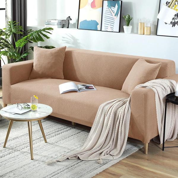 商品名:  Morbuy Super Stretch Couch Cover Sofa Covers, 4 Pieces Corn Kernels Sectional Couch Covers Solid Color Sofa Slipco...