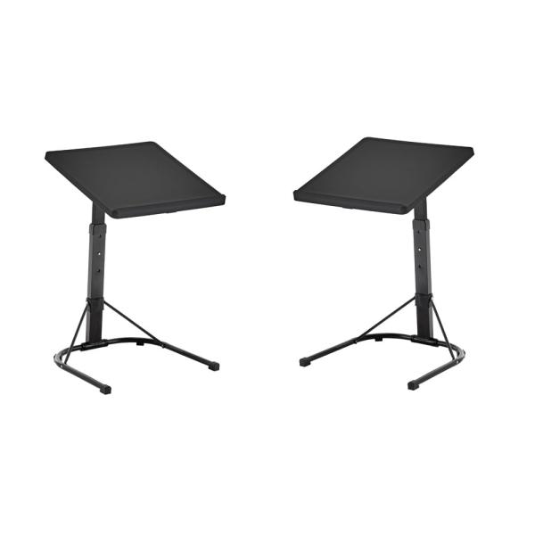 商品名: BTEXPERT 折りたたみ式テレビトレイ テーブルトレイ 2個セット 折りたたみ式 高さと傾斜角度を3段階調節可能 ディナー/食事/読書/ノートパソコン/ソファ/ソファに BTEXPERT Set of 2, Folding T...