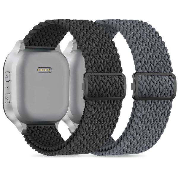 商品名: Wizvv 編組バンド 20mm Cosmo JrTrack 3/2 /2SE /1 /Cubitt Teens/Cubitt Jr スマートウォッチに対応 男の子/女の子向け 伸縮性ナイロンストラップ 交換用通気性リストバンド ...