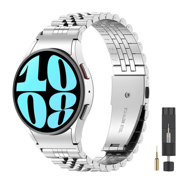 商品名:  No Gaps Metal Bands for Samsung Galaxy Watch7 FE 4 5 6 Classic 43mm 47mm/Watch 5pro 45mm/Watch4 Classic 42mm 46mm,...
